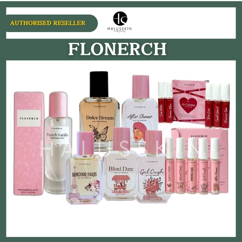 FLONERCH PERFUME 30ml (BONJOUR PARIS/ AFTER SHOWER / GIRL CRUSH/ BLIND ...
