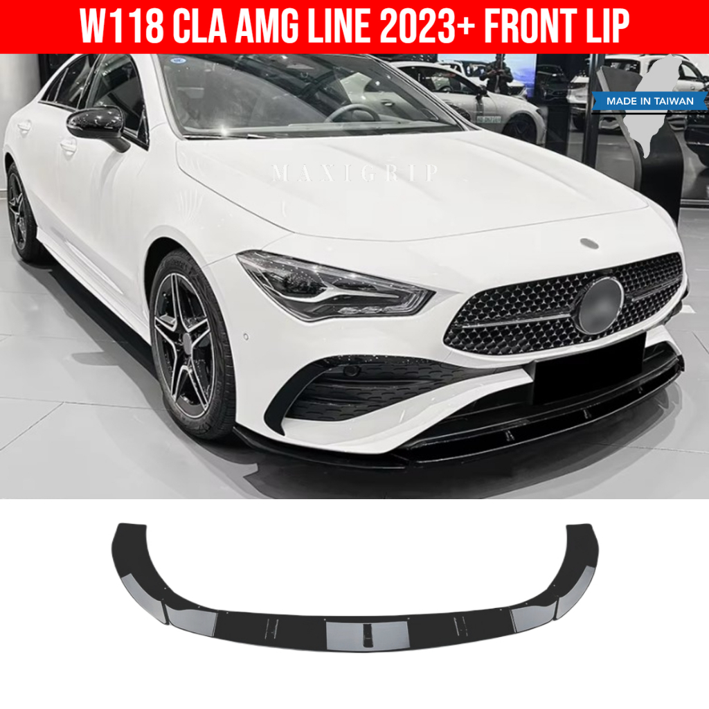 Mercedes Benz W118 CLA W177 Facelift AMG front lip diffuser splitter ...