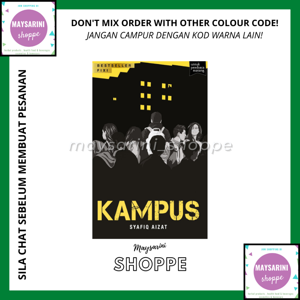 Buku Fixi KAMPUS oleh Syafiq Aizat | Shopee Malaysia