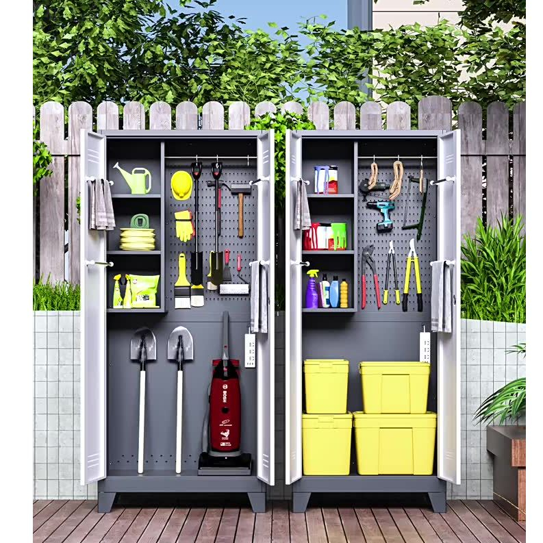 Stainless steel cleaning cabinet balcony locker hole plate storage ...