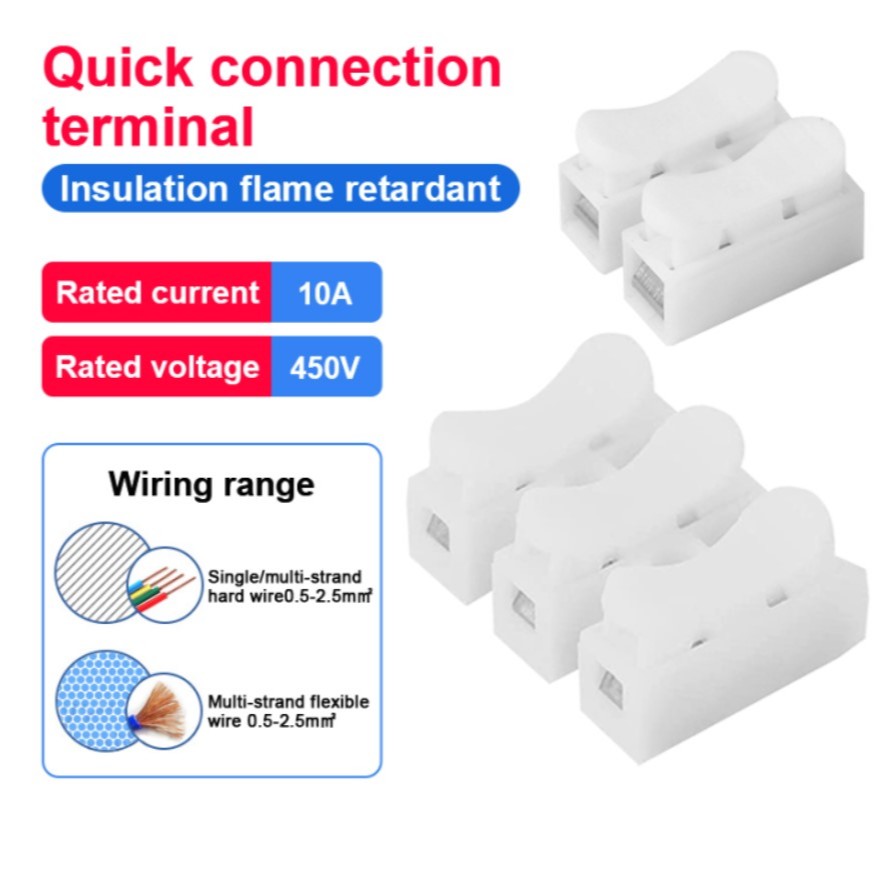 (1pcs) CH2 CH3 Quick Connector Terminal Block Fast Connect Press Type ...