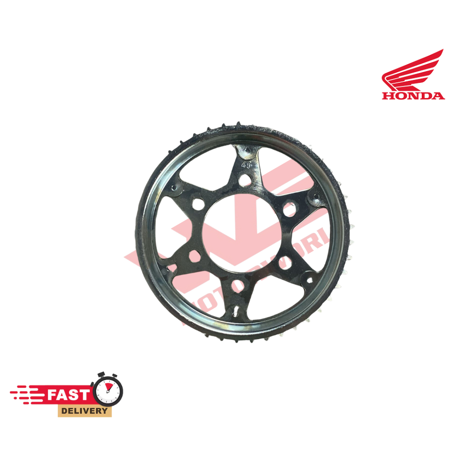 SPROCKET COMP., FINAL DRIVEN (45T)(41200-K45-NA0)100% ORI HONDA GENUINE ...
