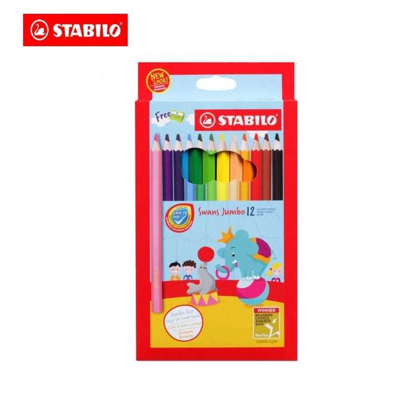 STABILO Colour Pencil JUMBO Colour Pencil 12colours (SWANS) (1877J ...