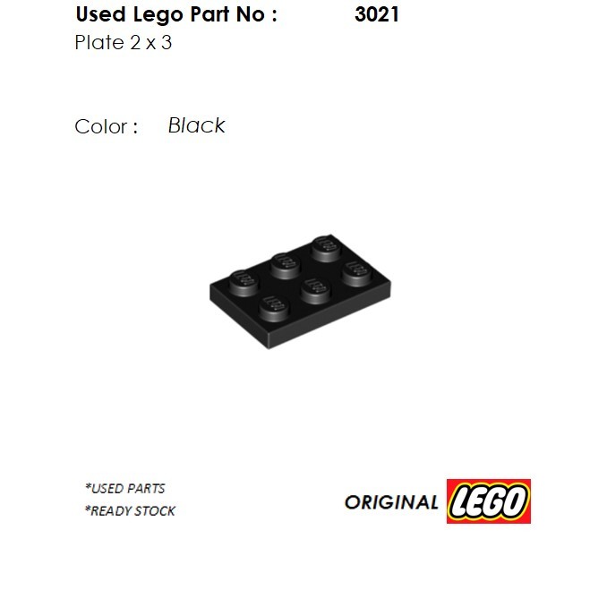 [USED PART] 3021. Original Lego Parts : Plate 2 x 3 | Shopee Malaysia