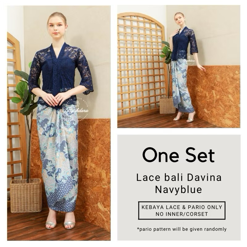 (ONE SET) Bycikdara Kebaya Lace Set Pario | Kebaya Lace Bali Davina ...