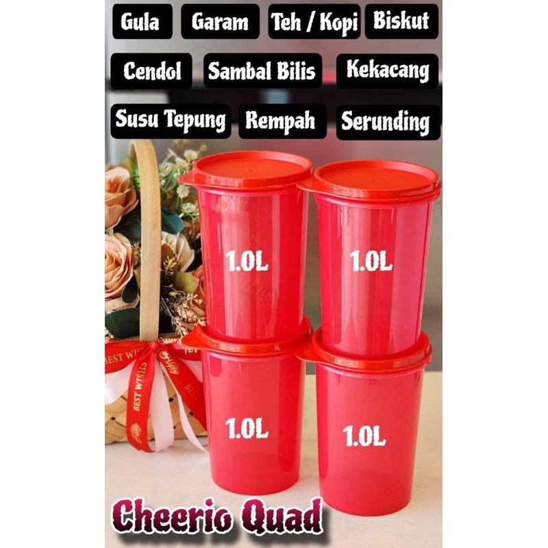 cheerio quad @ balang, bekas makanan tupperware | Shopee Malaysia