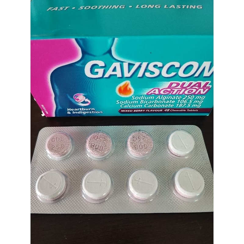 New Zealand Gaviscon Mixed Berry Flavor Tablets 8 tables | Shopee Malaysia