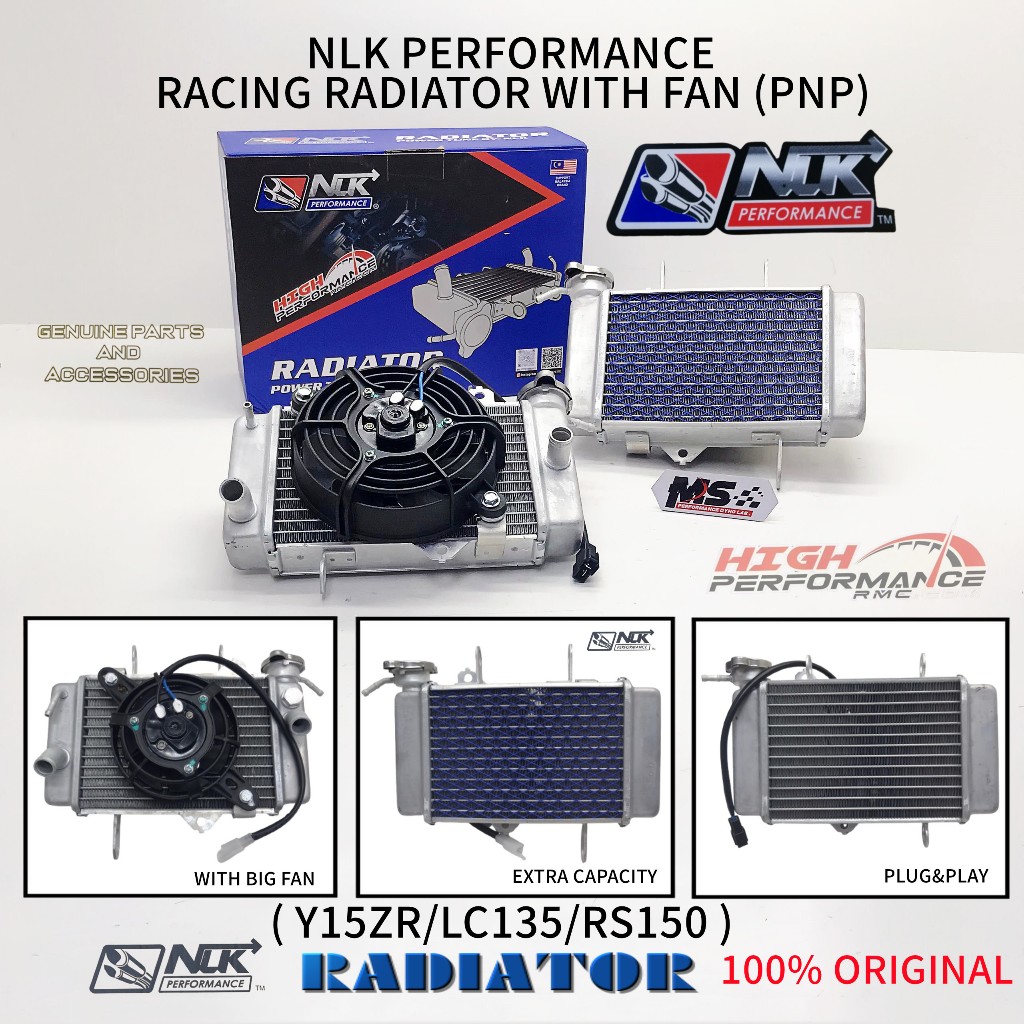 NLK Performance Racing Big Radiator Y15ZR/Y16ZR/LC135/RS150/RSX ...