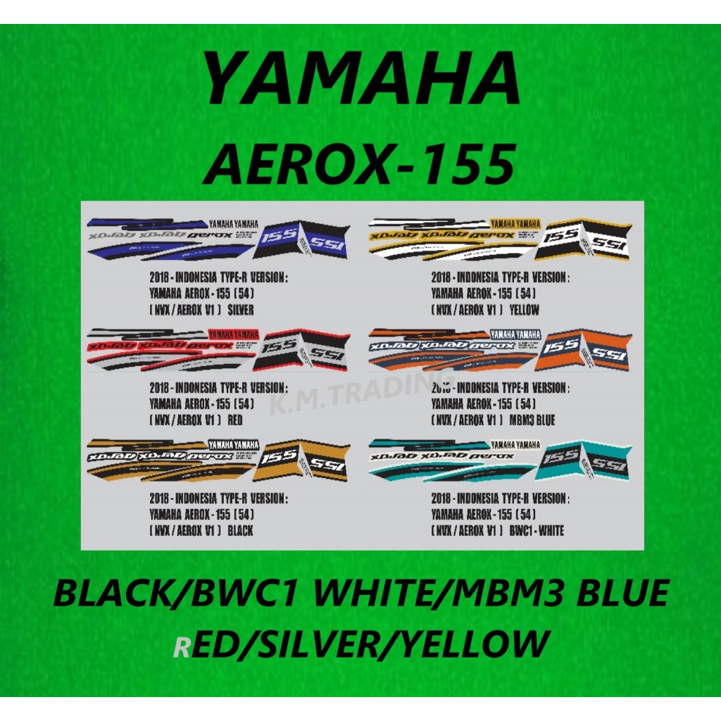 YAMAHA AEROX-155 [NVX/AEROX] [V1] 2018 INDONESIA TYPE R VERSION (54 ...