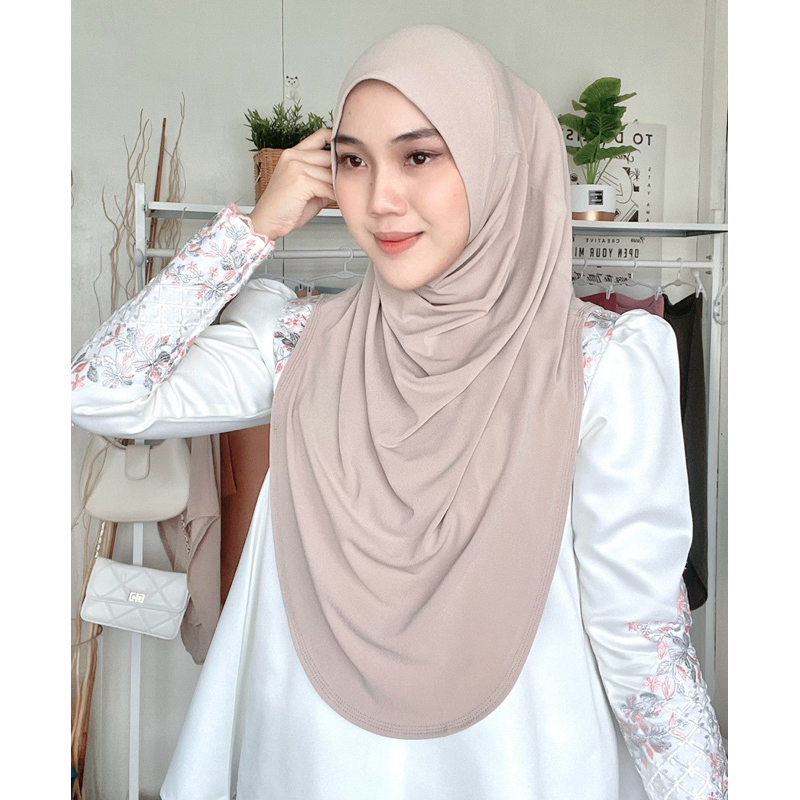 DRAPPING Tudung Sarung Instant Design Auto Drape Bahagian Depan ...