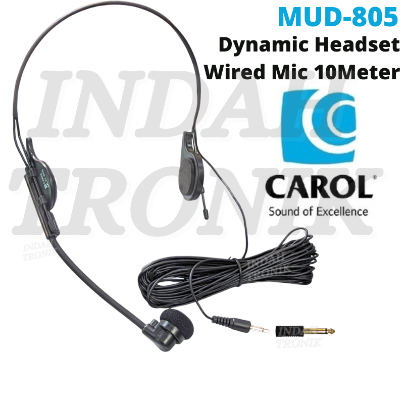Carol MUD-805 Dynamic Headset Microphone Mikrofon Imam Masjid Surau ...