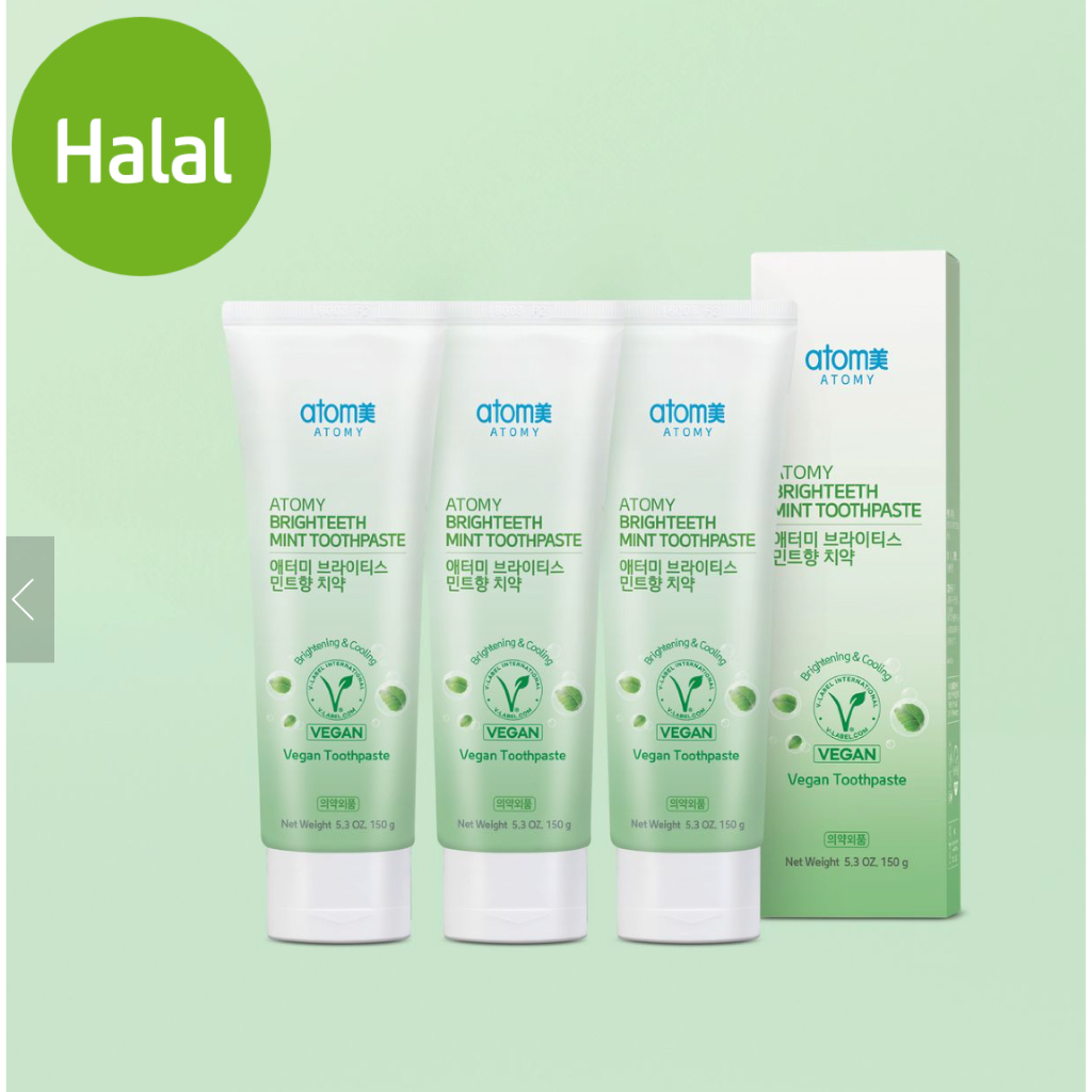 Atomy Brighteeth Mint Toothpaste (3tubes/set) (Pre order 10 days ...