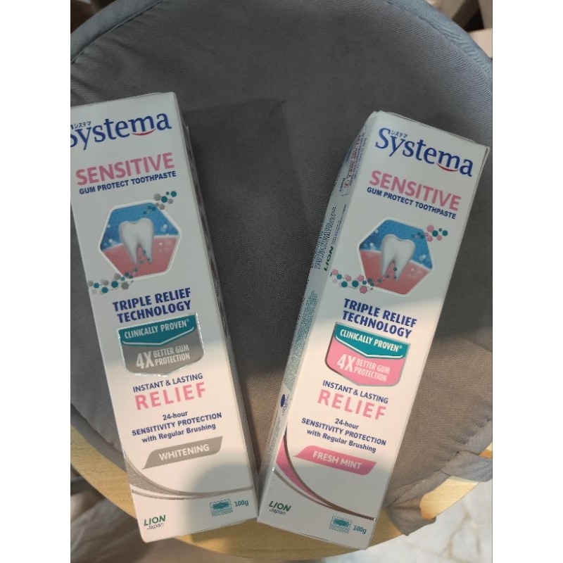 SYSTEMA SENSITIVE & GUM PROTECTION INSTANT RELIEF ANTI PLAQUE WHITENING ...