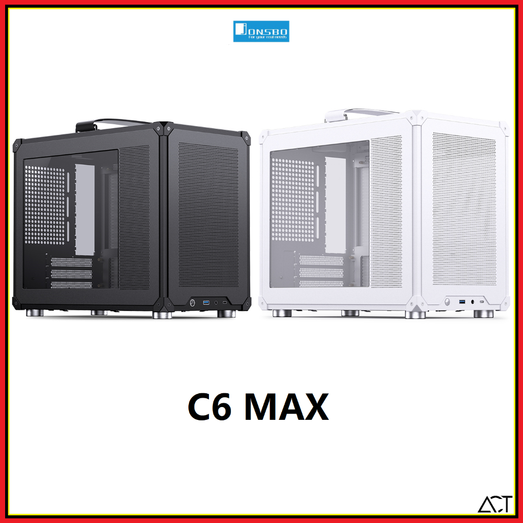 Jonsbo C6 MAX MATX Gaming Chassis Desktop Casing ( White / Black ) | Shopee Malaysia