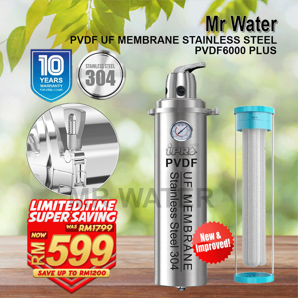 iPRO Stainless Steel PVDF6000 PLUS Membrane 0.01 Micron Outdoor Water ...