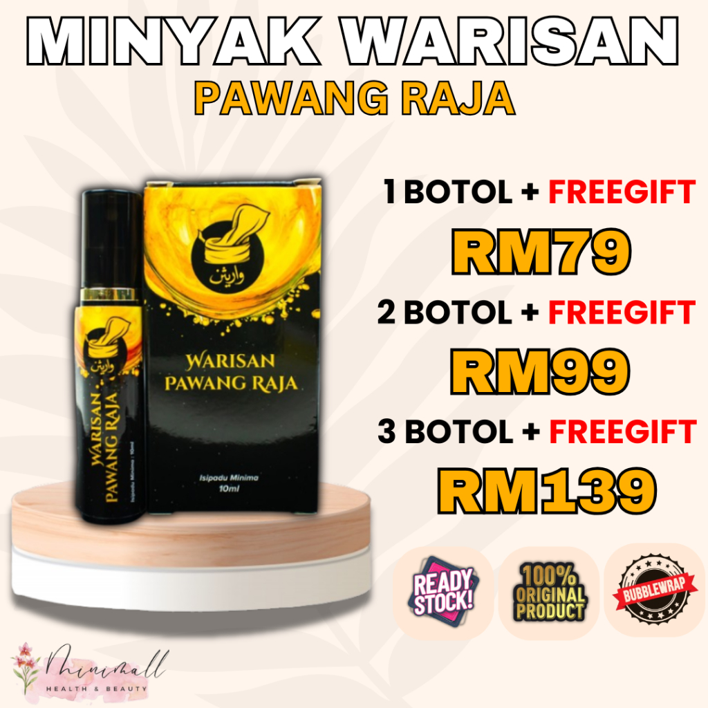 [100% ORIGINAL] MINYAK WARISAN PAWANG RAJA TRADISIONAL MASSAGE OIL ...