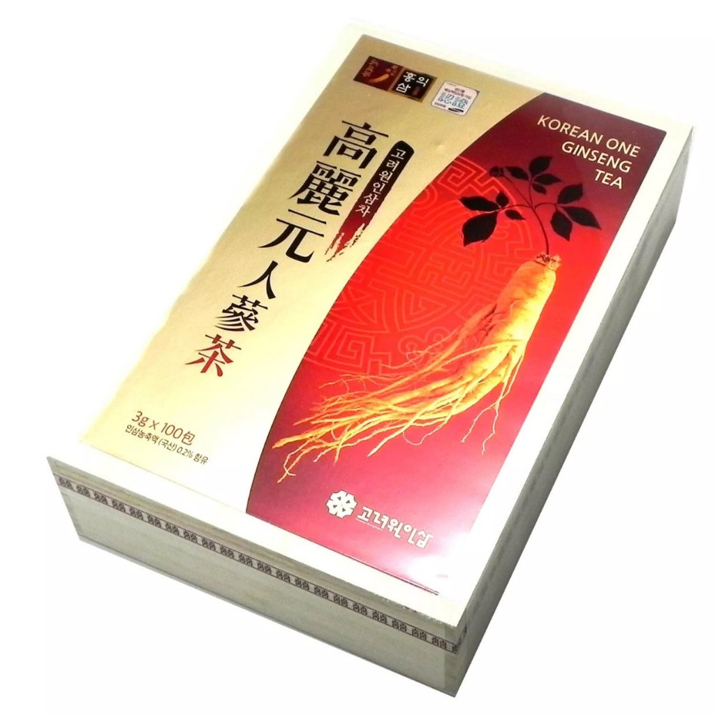 Korean Ginseng Tea (Wooden Box) 3g x 100pcs | Shopee Malaysia