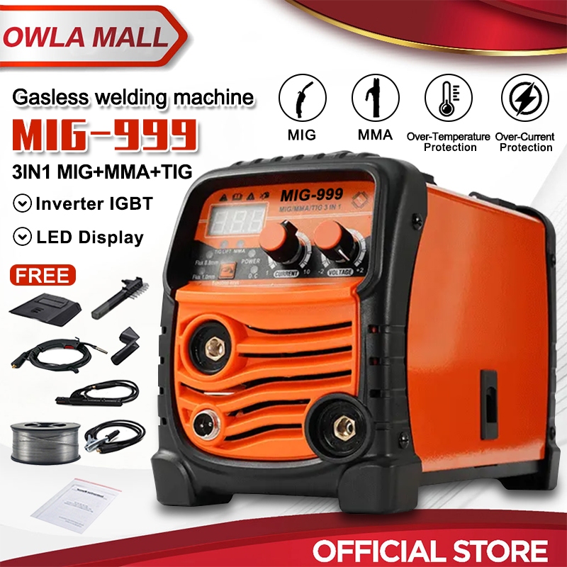 MIG-999 MIG Welding Machine Gasless Inverter MIG MMA TIG 3In1 Inverter ...