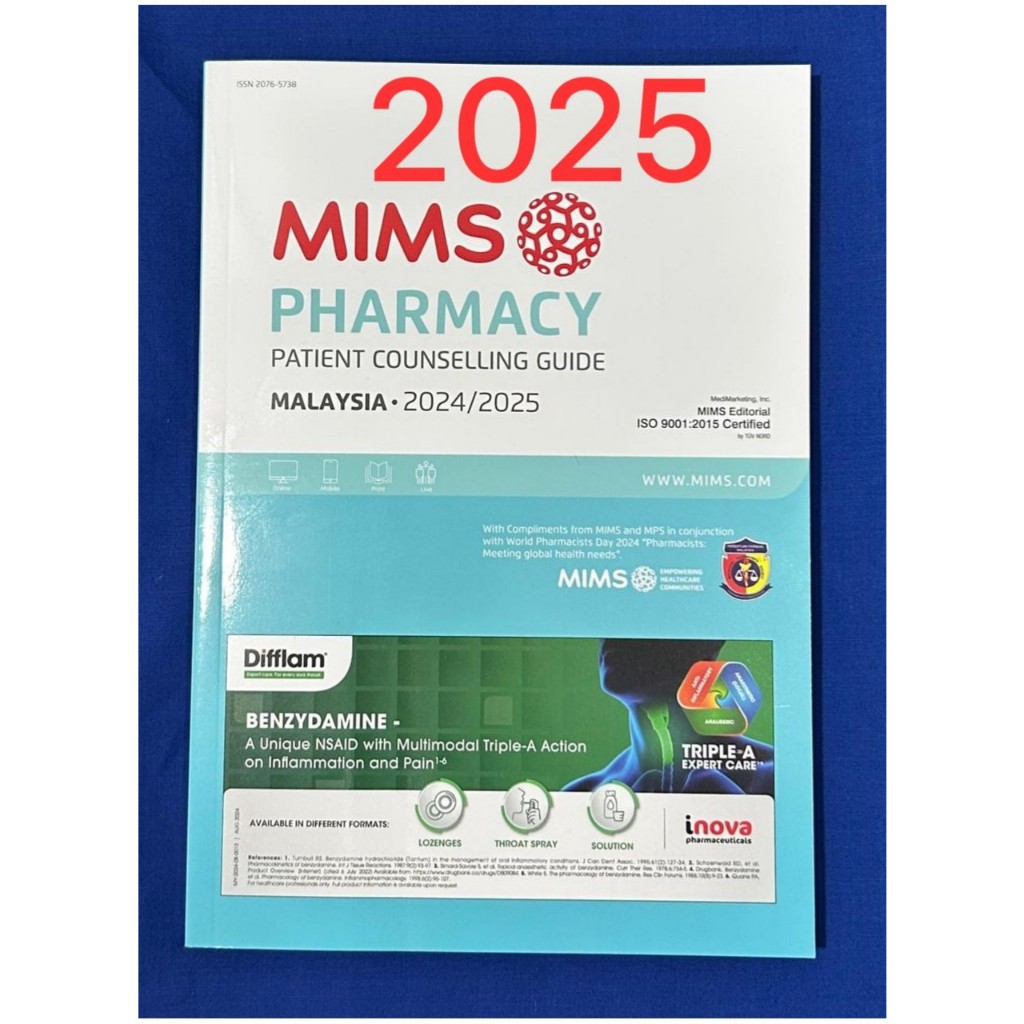 2024 MIMS PHARMACY PATIENT COUNSELLING GUIDE 2023/2024 (New edition ...