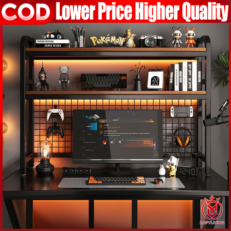 LOFT【Gamer Essential】Desktop Shelf Multipurpose Large-Size Desktop ...