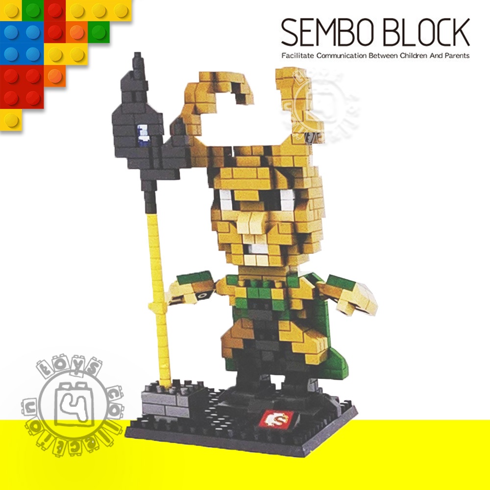 Sembo Block Superheroes Loki Creative Nano Diamond Building Blocks ...