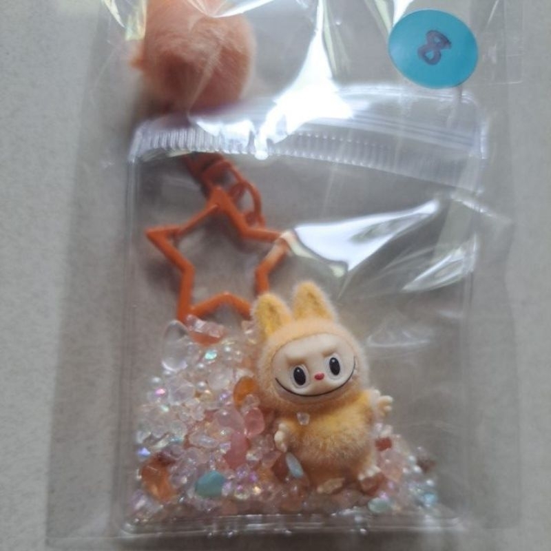 Exciting Macaron The Monsters Orange Labubu Keychain | Shopee Malaysia