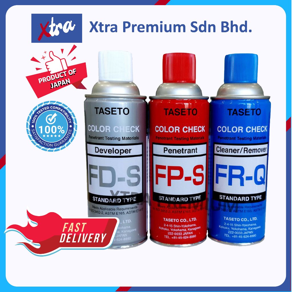 TASETO COLOR CHECK - CLEANER / PENETRANT / DEVELOPER | Shopee Malaysia