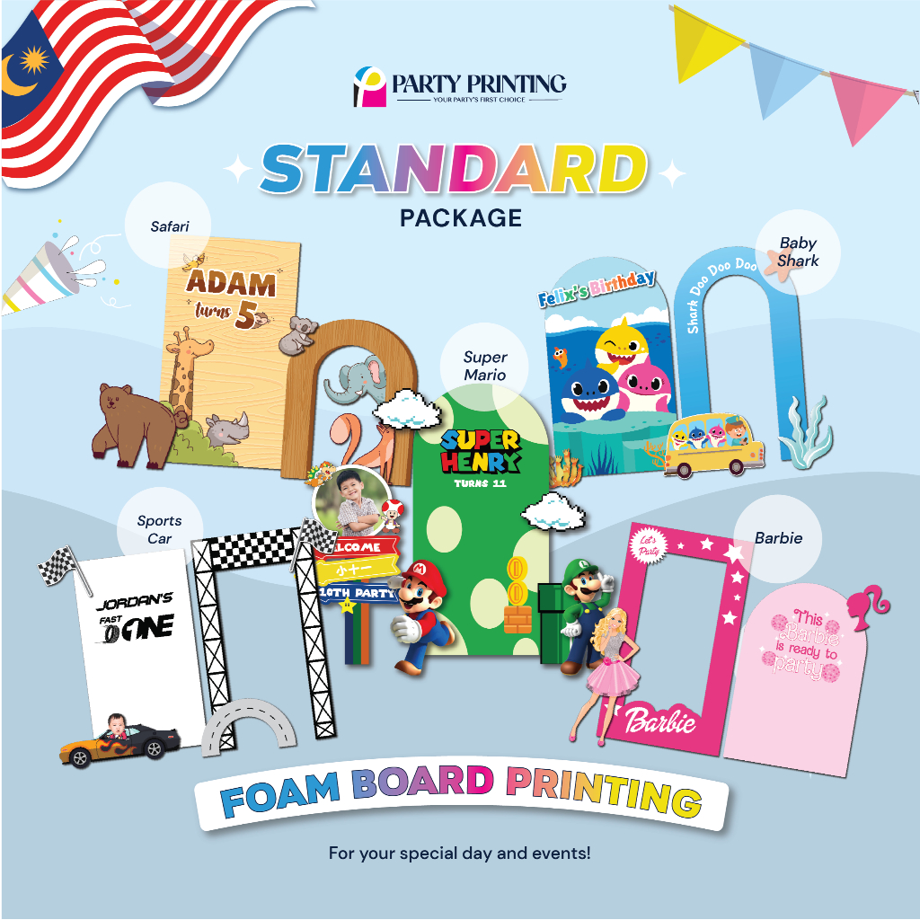 (STANDARD PACKAGE) KT Board Printing / Round Arch / Backdrop Panel ...