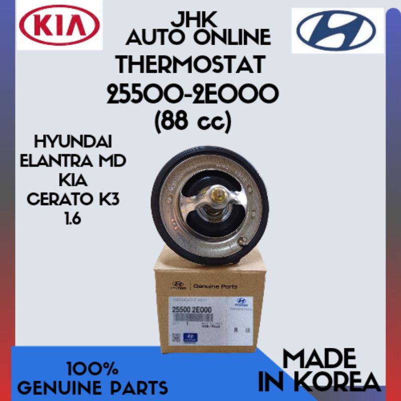25500-2E000 THERMOSTAT HYUNDAI ELANTRA MD KIA CERATO K3 1.6 100% NEW ...