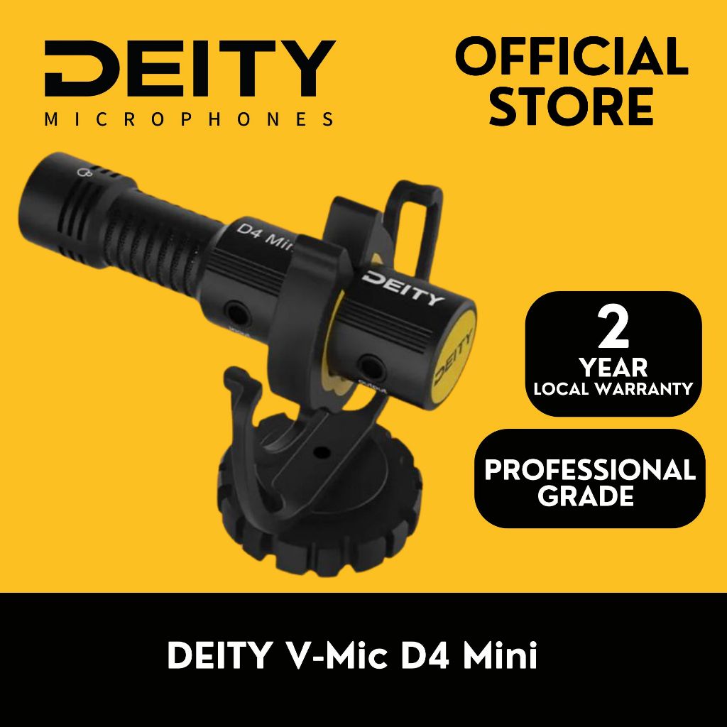 DEITY V-Mic D4 Mini Microphone 20mph Wind Rating Runs Of 1-5V From ...
