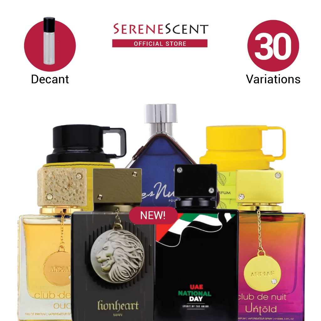 Decant Armaf 30 Variations - CDNIM EDT/EDP/Parfum/Sillage/Women/Odyssey ...