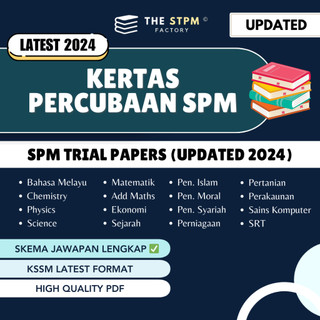 SPM 2024/25 | Kertas Percubaan SPM (LATEST UPDATE 2024) KSSM | Past ...