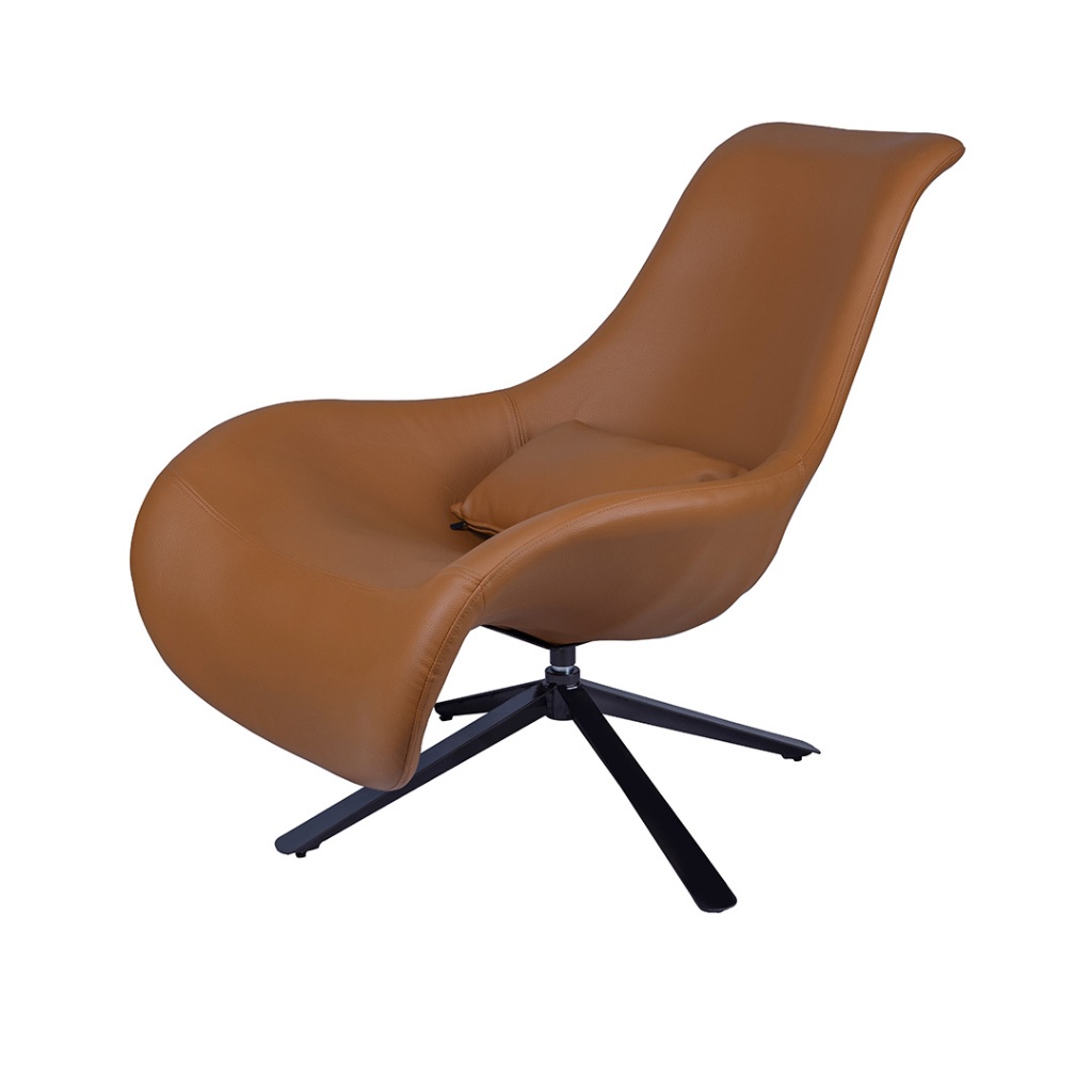 Kerusi Pusing Ruang Tamu CARLY Swivel Armchair Lounger Single Seater ...