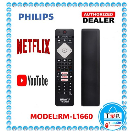 PHILIPS LCD / LED TV REMOTE CONTROL SMART TV REPLACEMENT HUAYU (RM-L1660) | Shopee Malaysia