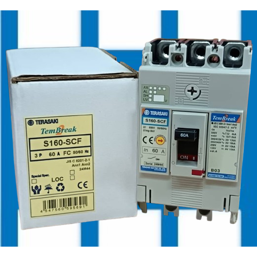 TERASAKI Tembreak2 MCCB S160-SCF 100A 3P / 60A 3P | Shopee Malaysia