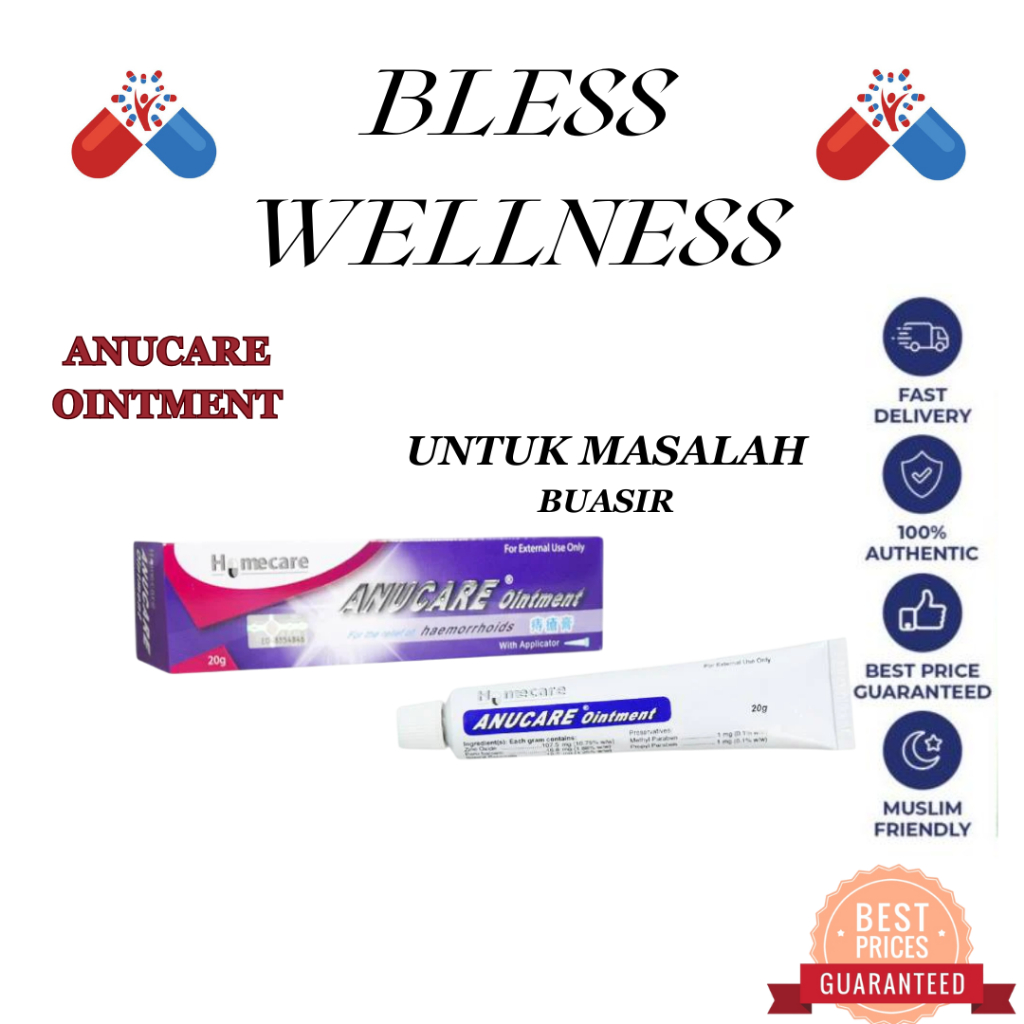 ANUCARE OINTMENT 20G(HAEMORRHOID TREATMENT) | Shopee Malaysia