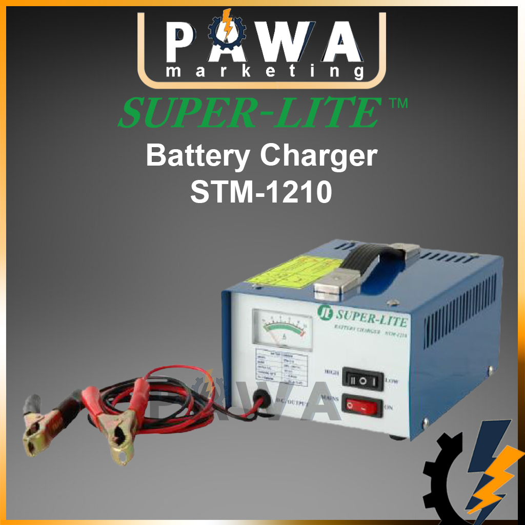SUPER-LITE 100% Authentic STM-1210 Automotive Lead Acid Battery Charger ...