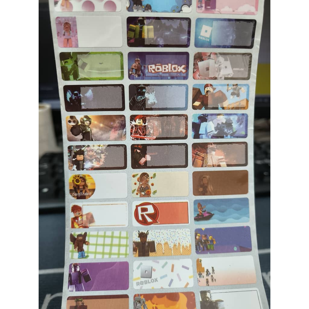 Roblox Name Sticker (waterproof) (Ready Stock) | Shopee Malaysia