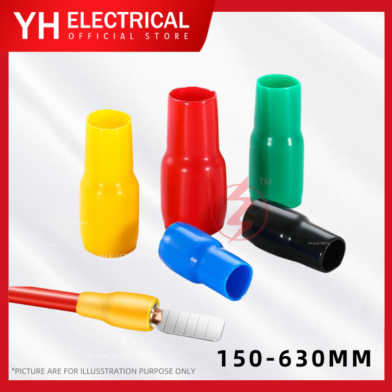 For Terminal Insulation Sleeve Vinyl Wire Cable PVC End Cap 150MM-650MM ...