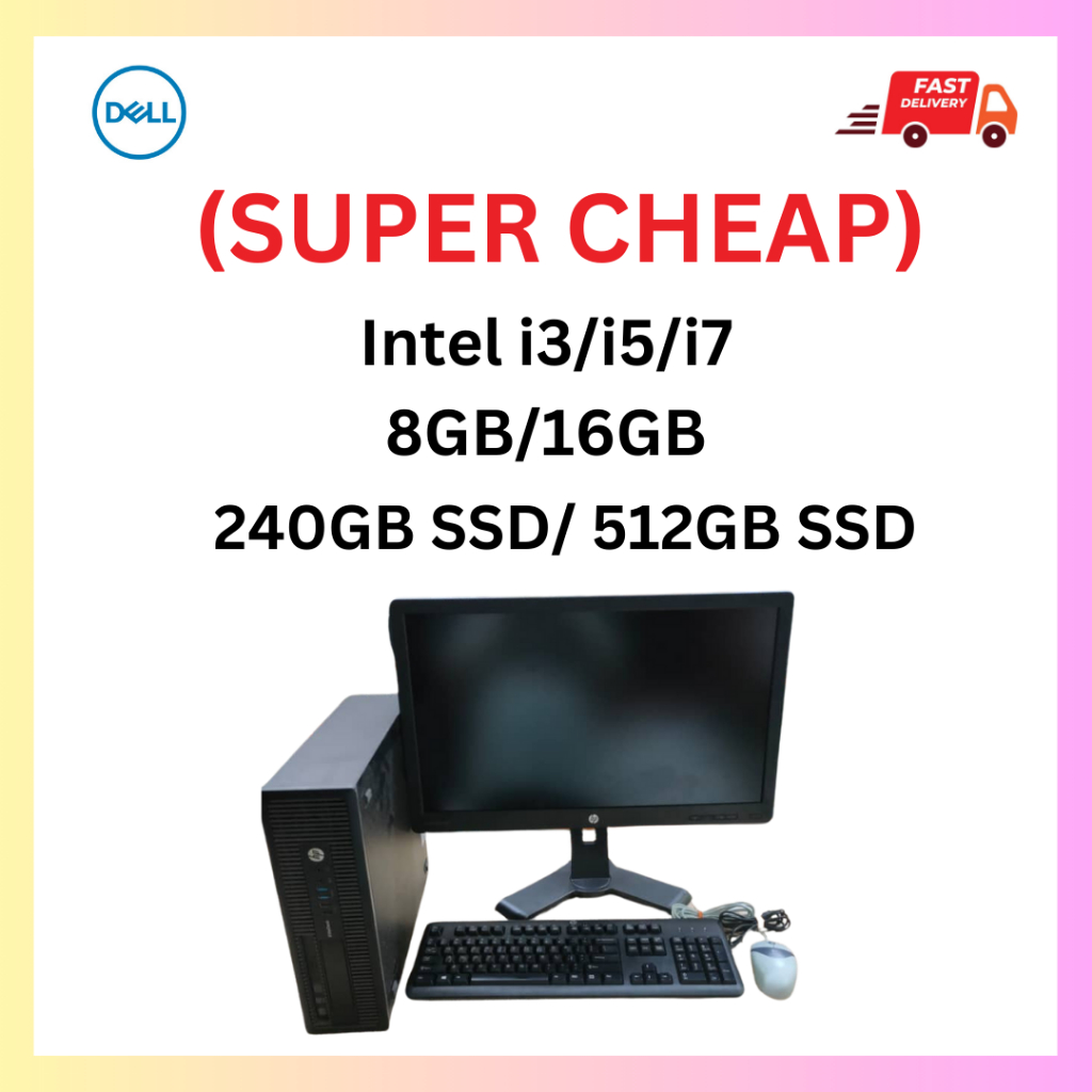 (CHEAPEST IN SHOPEE)HP/DELL i3/i5/i7 COMPUTER | Shopee Malaysia