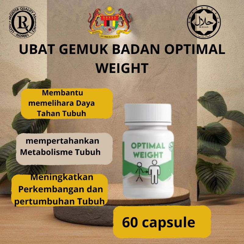 VITAMIN SUPPLEMENT, KAYA PROTEIN TAMBAH BERAT BADAN,OPTIMAL WEIGHT ...