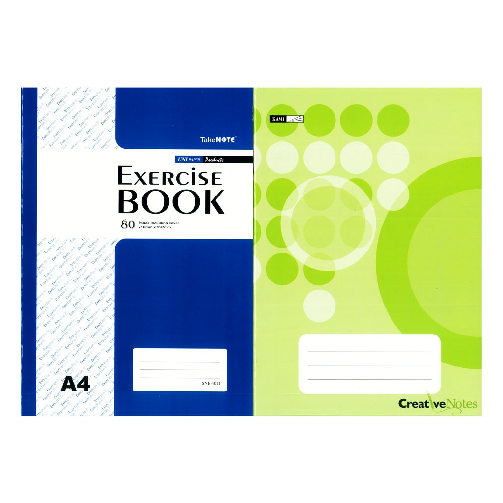 A4 Buku Tulis Nota Bergaris Satu (2 Buku) | Buku Latihan | Single Line ...