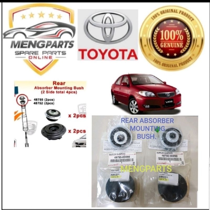 ORIGINAL TOYOTA VIOS NCP42 NCP93 NCP150 NSP151 2003Y-2018Y REAR ...