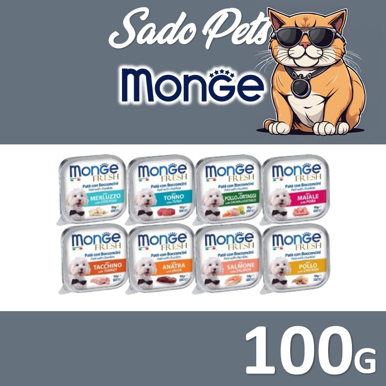 Monge Fresh / Fruit 100gsm Wet Food / Tray Food - Dog / Puppies ...