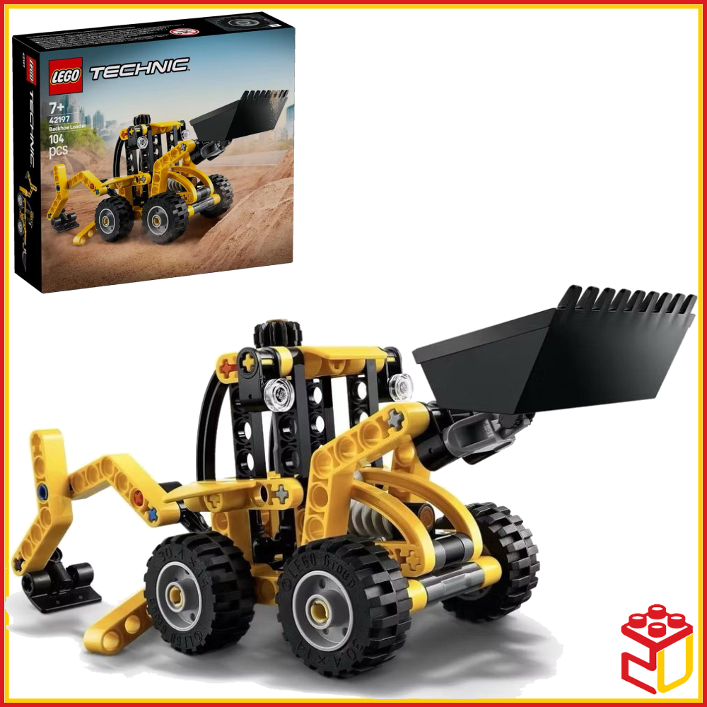 (Ready Stock) 42197 Lego Technic Backhoe Loader Building Toy (104 ...