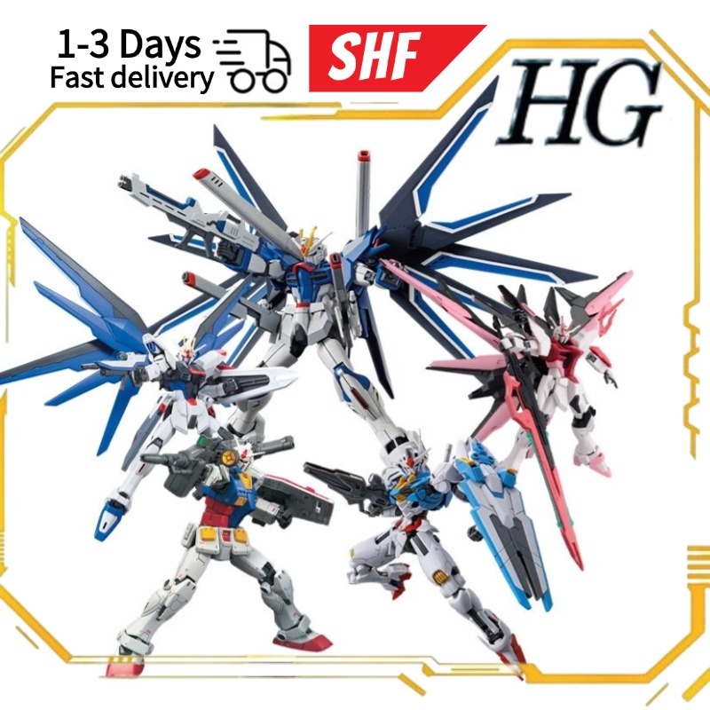 HG Strike Freedom Gundam Aerial Mercury Robot Build Astray Barbatos ...