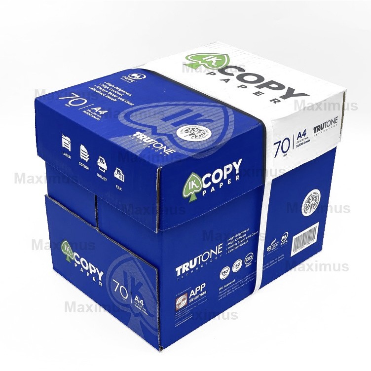 IK Copy A4 Paper / Kertas A4 70gsm 500 sheets (5 Reams/1 Carton) | Shopee Malaysia
