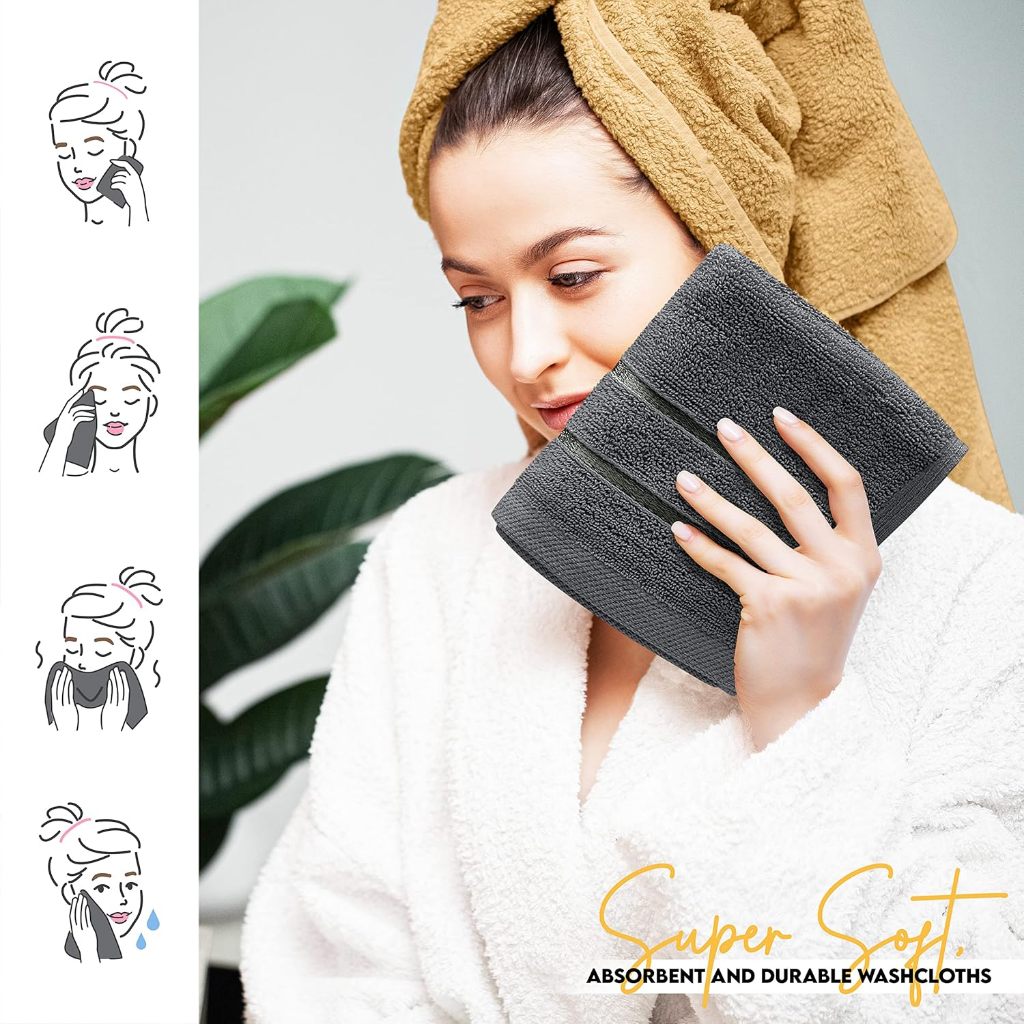 Face Towel 100% Cotton Premium Quality Towel 30x30 cm / 12x12 Inches ...