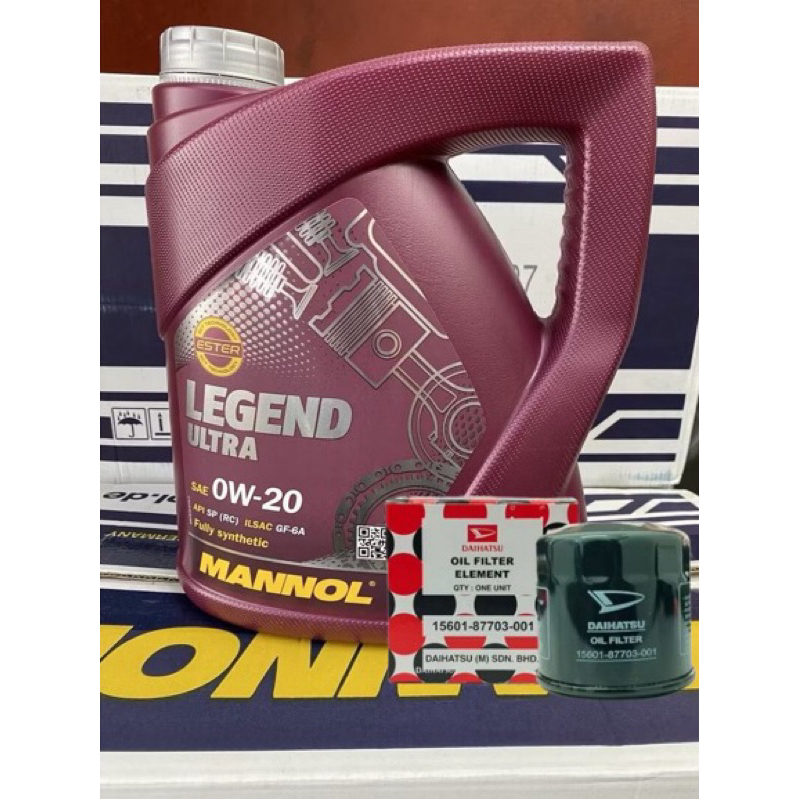 MINYAK HITAM MANNOL 0W20 LEGEND ULTRA 7918 FULLY SYNTHETIC ENGINE OIL ...