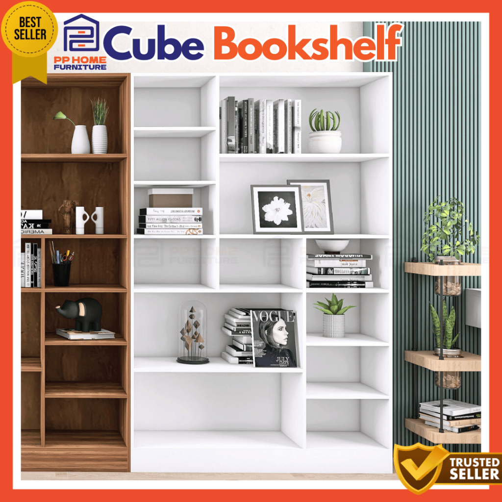 [8.8 Sales]13 Cube Bookshelf, Almari Buku, Rak Buku, Book Shelf Rack ...